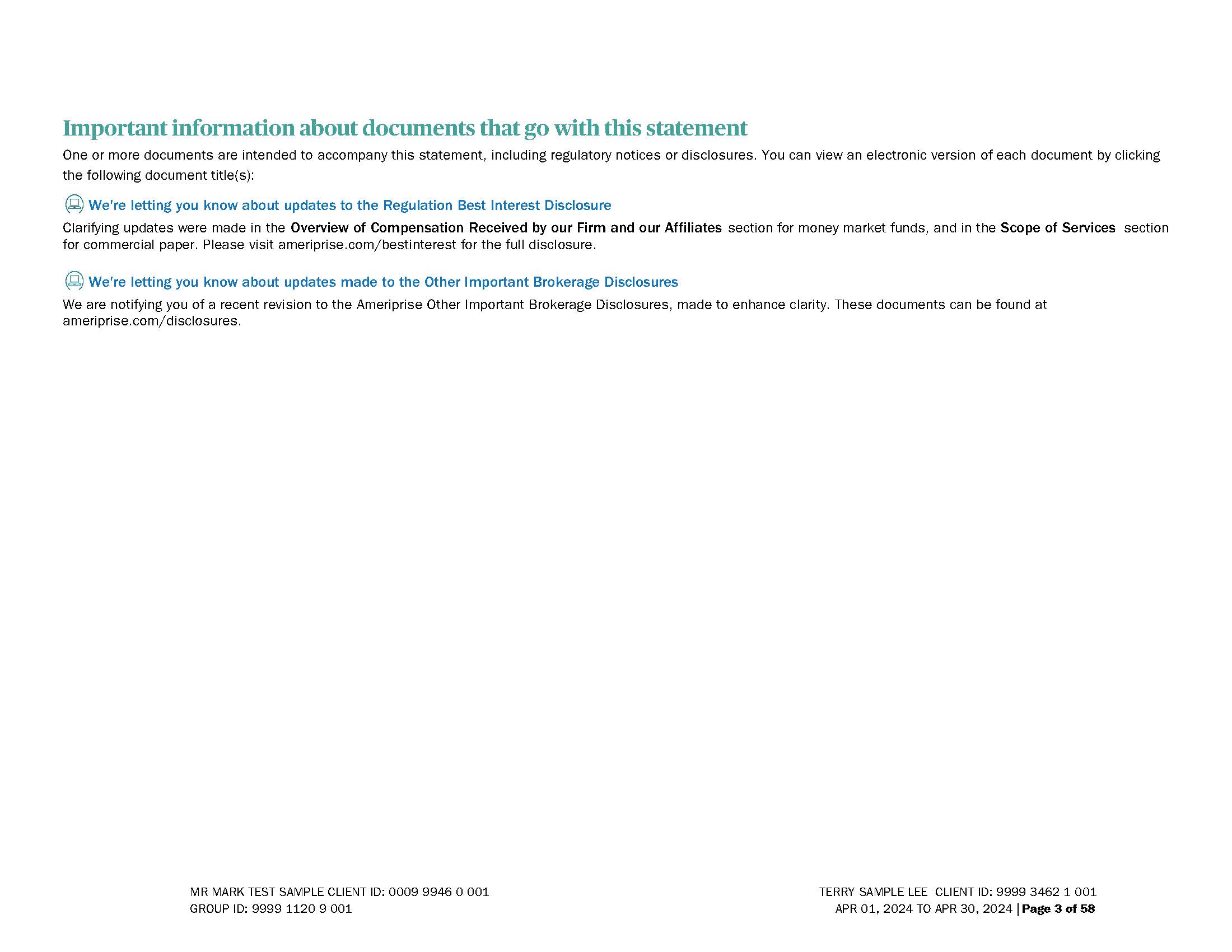 Ameriprise Online Statement Guide