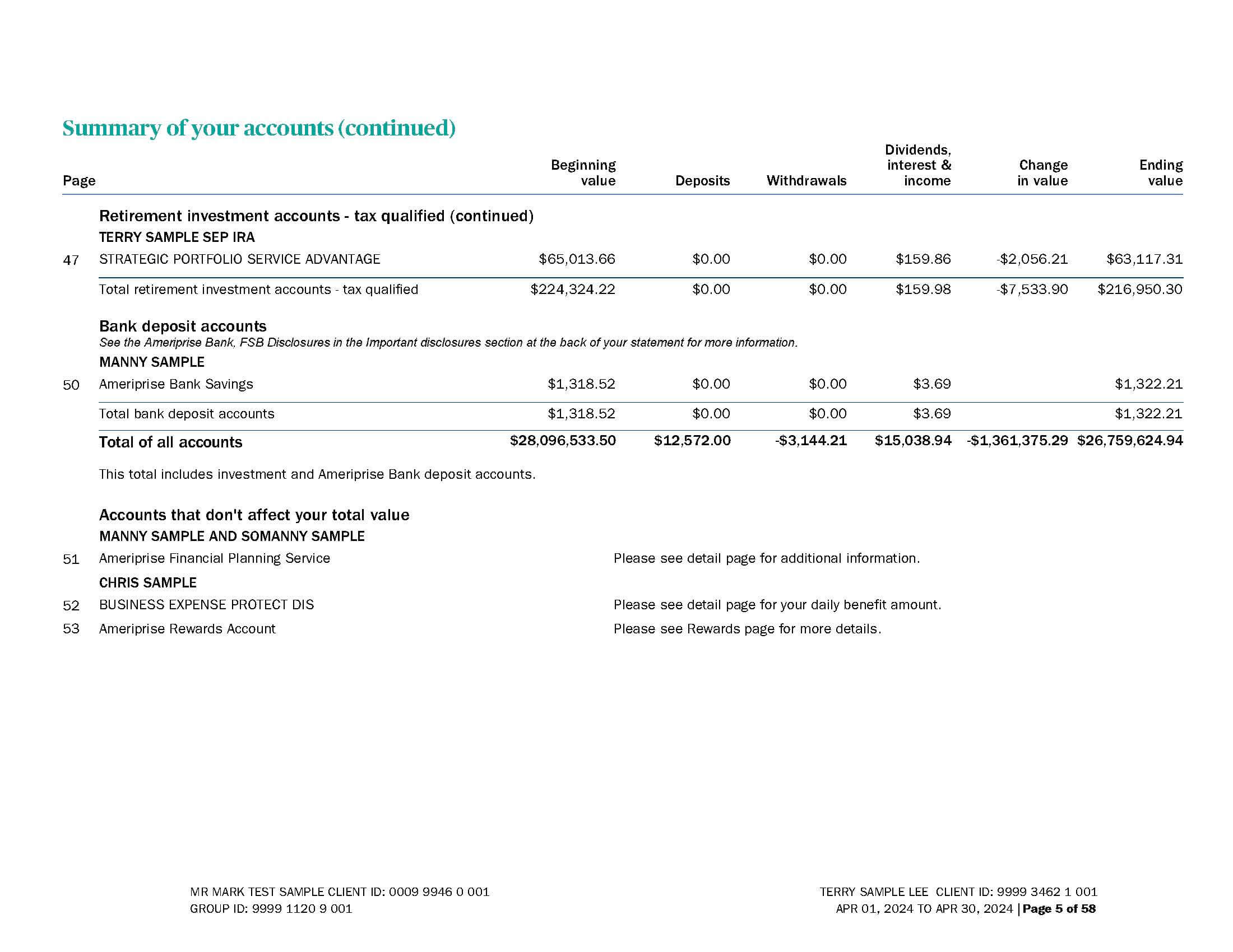 Ameriprise Online Statement Guide
